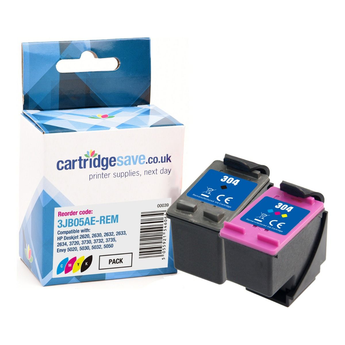 Compatible HP 304 Black Tri Colour Ink Cartridge Multipack 3JB05AE