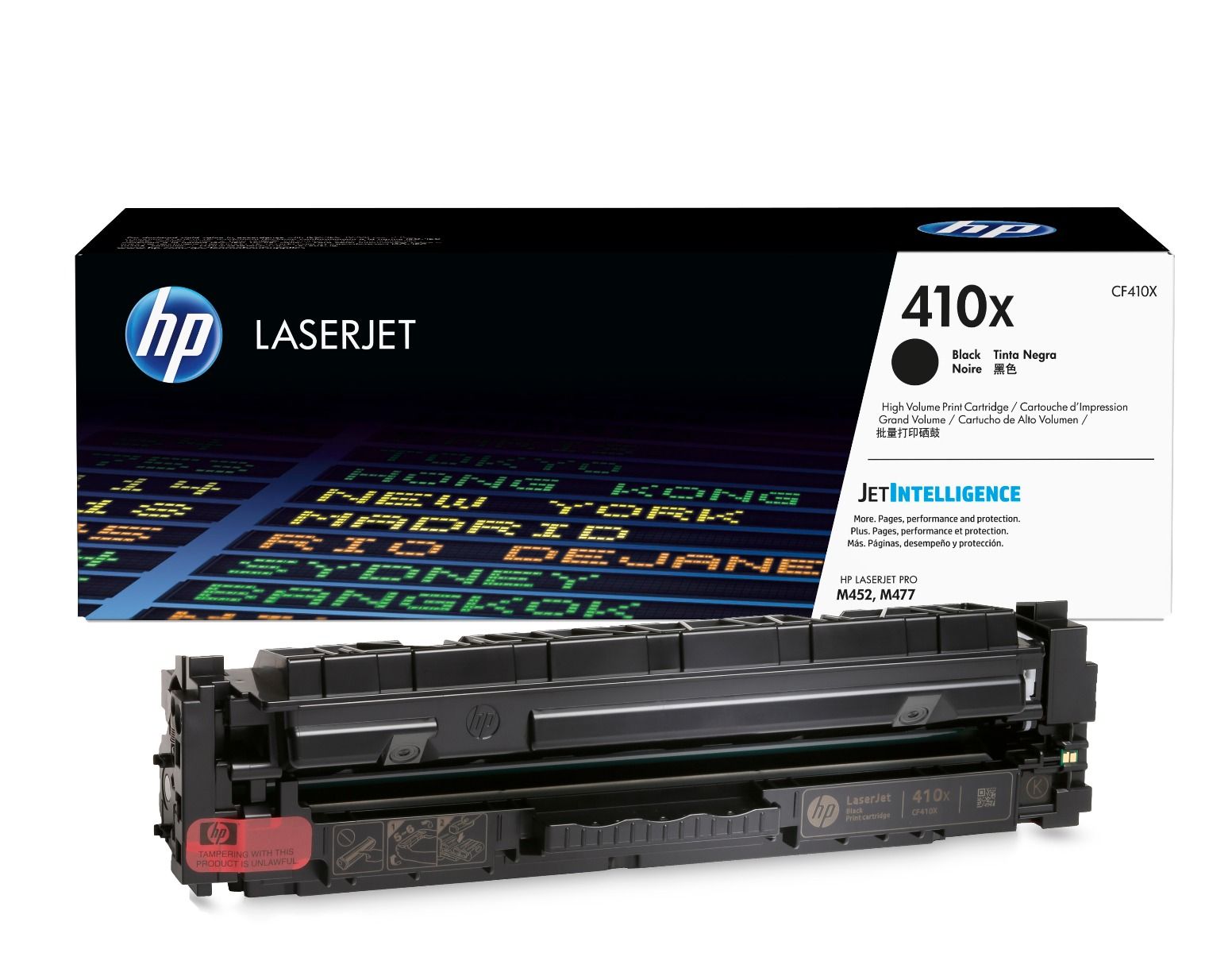 HP 410X High Capacity Black Toner Cartridge CF410X
