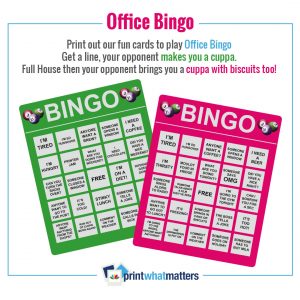 Office Bingo - Print what matters